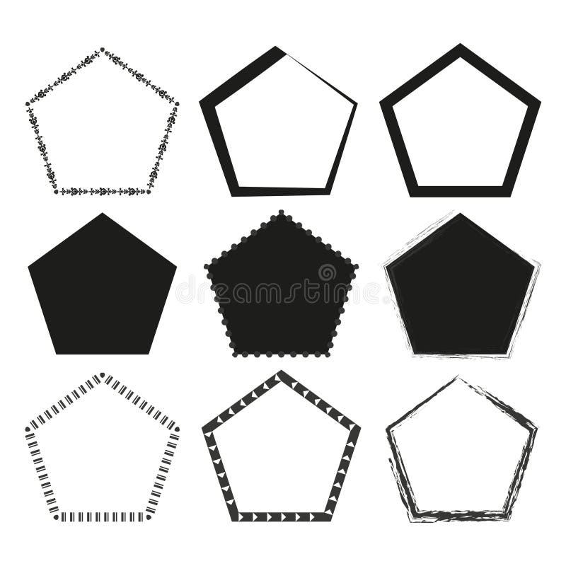 Polygon Octagon Line. Vector Illustration. EPS 10 Stock Vector ...