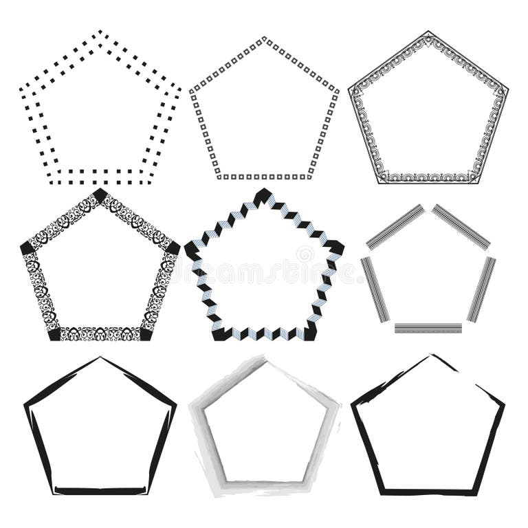 Polygon Octagon Line. Vector Illustration. EPS 10 Stock Vector ...