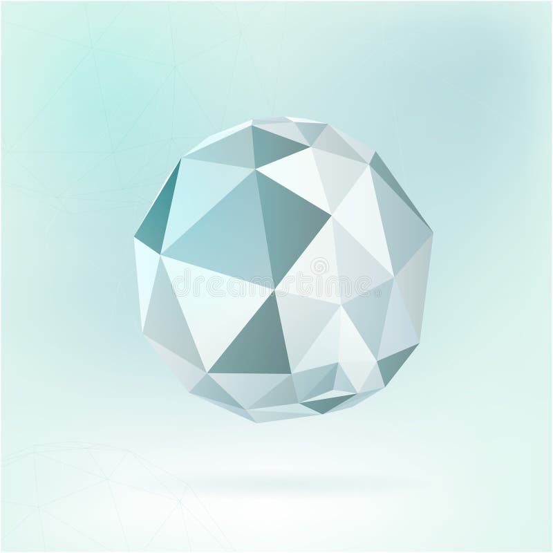 Polygon shape stock vector. Illustration of network, fractal - 57375030