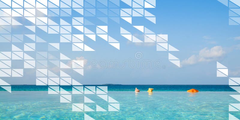 Polygon Shape Mosaic Design Abstract Transparent Concept Stock Image ...