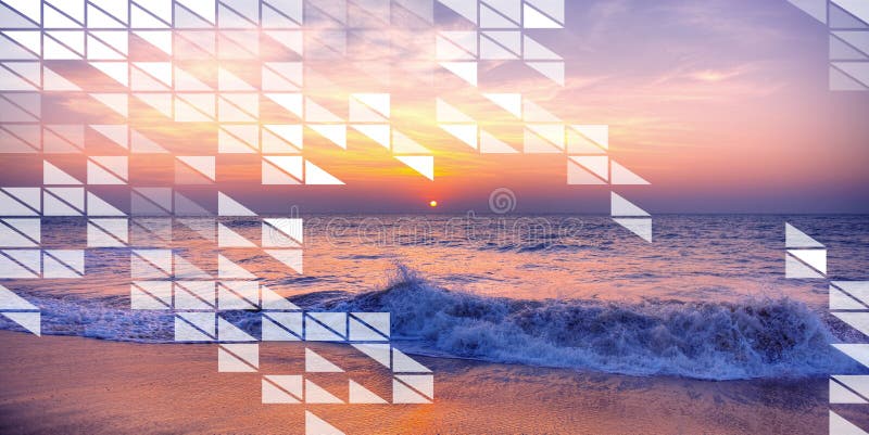 Polygon Shape Mosaic Design Abstract Transparent Concept Stock Photo ...