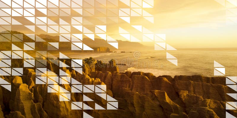 Polygon Shape Mosaic Design Abstract Transparent Concept Stock Image ...