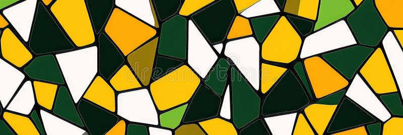 Polygon Shapes Design Aesthetic Pattern Background, Yellow, Green ...