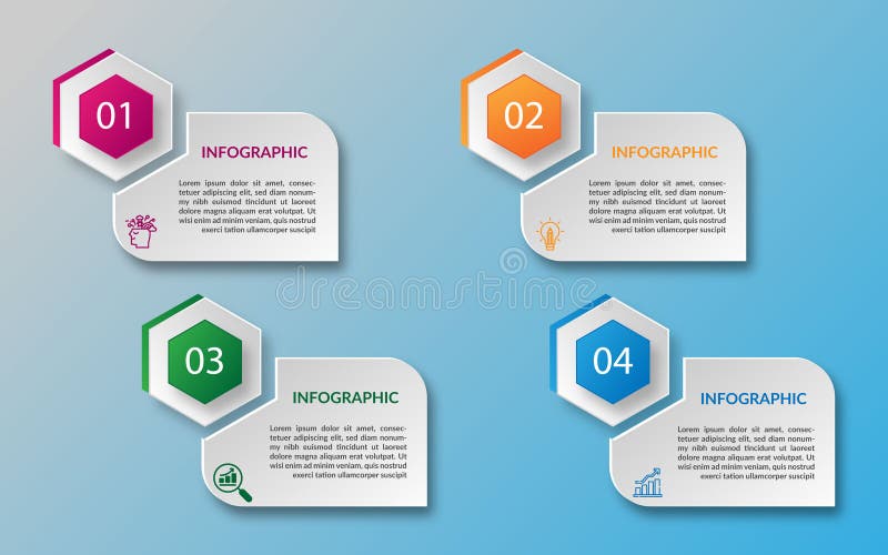 Polygon Style Vector Infographic Element Design. Stock Illustration - Illustration of circle ...
