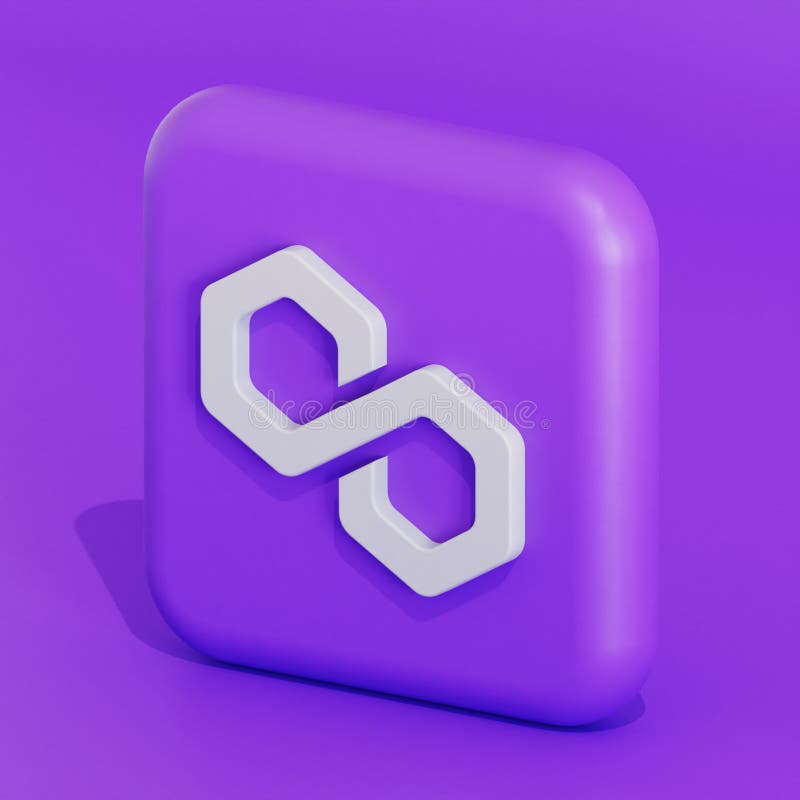 Polygon Token Cryptocurrency Symbol Logo 3d Illustration Editorial ... Polygon Token Cryptocurrency Symbol Logo 3d Illustration Editorial ...