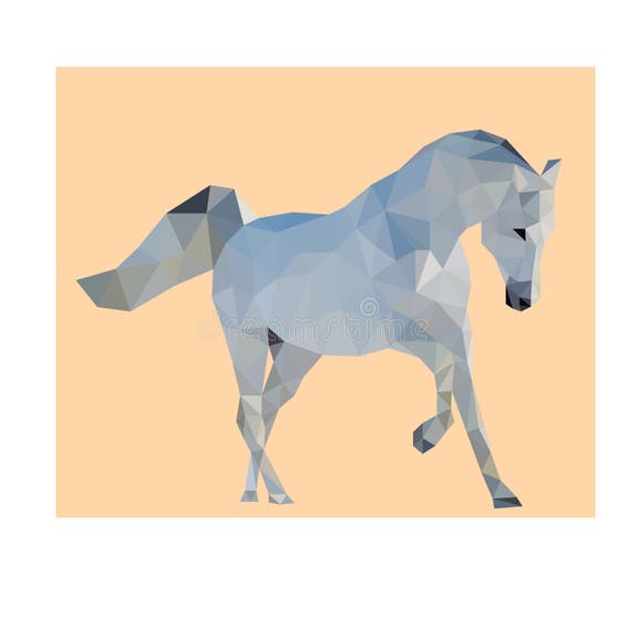 Polygon Horse Head Stock Illustrations – 439 Polygon Horse Head Stock ...