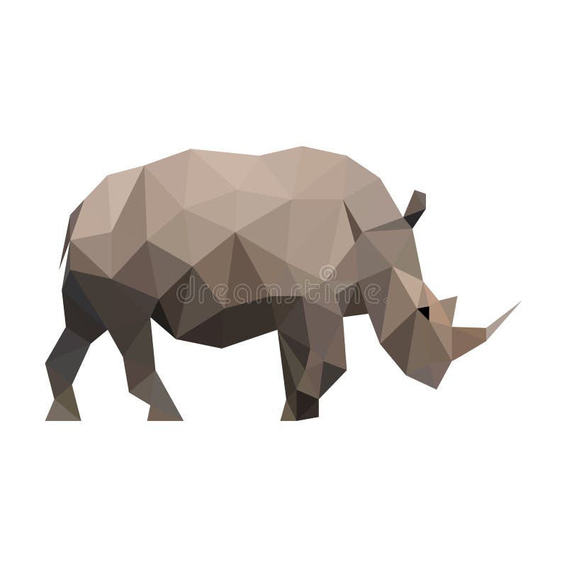 Rhino Polygon Stock Illustrations – 188 Rhino Polygon Stock ...