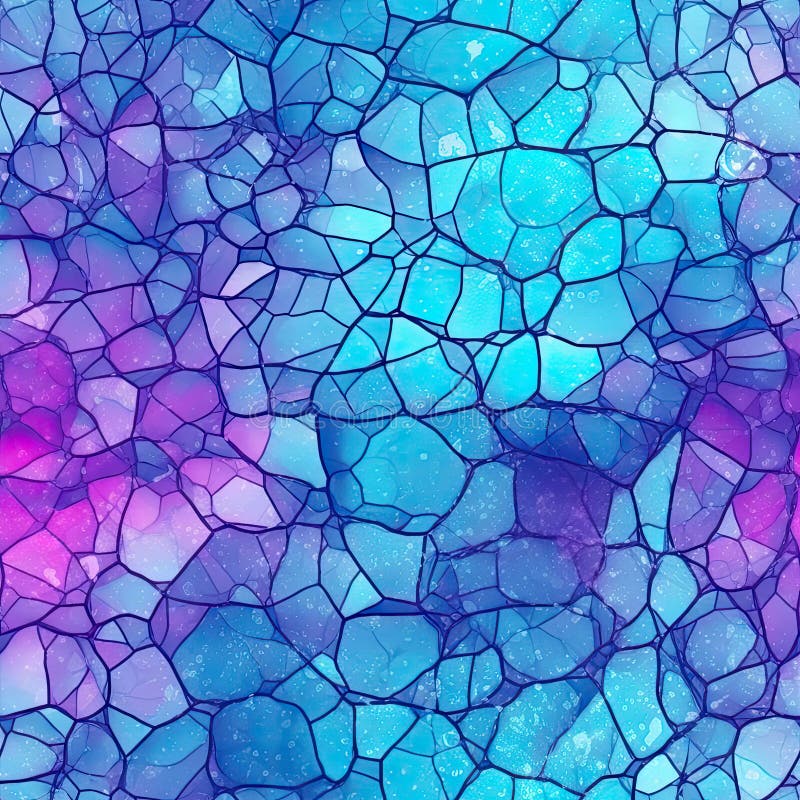 Polygon Water Pattern. Mosaic Glass Surface. for Banner, Postcard, Book ...