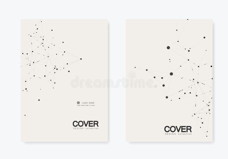 Polygonal Abstract Background with Connected Line and Dots. Modern ...