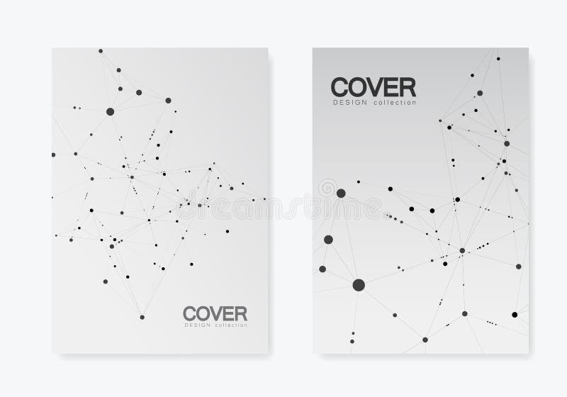 Polygonal Abstract Background with Connected Line and Dots. Modern ...