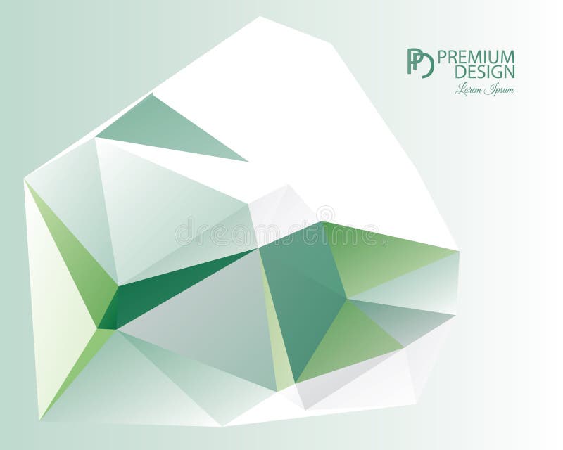 Polygonal Abstract Background and PD Logo Stock Vector - Illustration ...