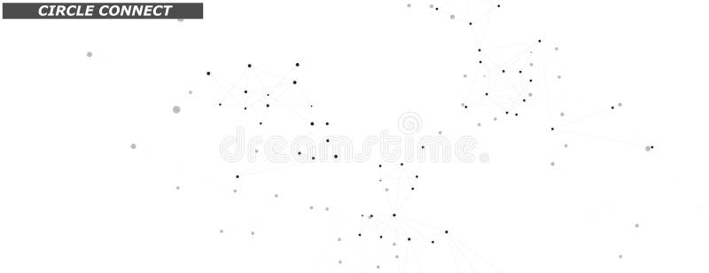 Polygonal Abstract Shapes. Geometric Connect Space. Vector Connected ...