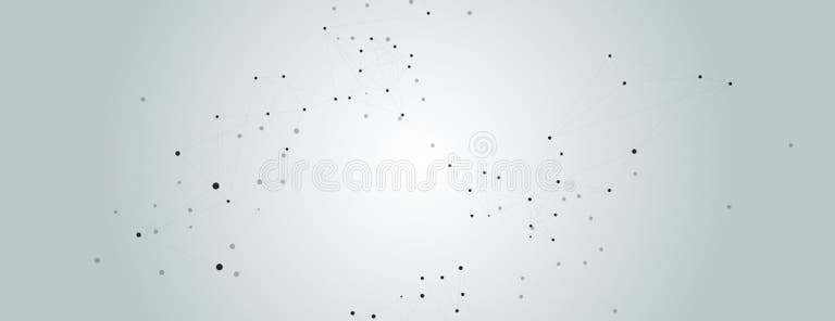 Polygonal Abstract Shapes. Vector Connection Structure. Connected Dots ...