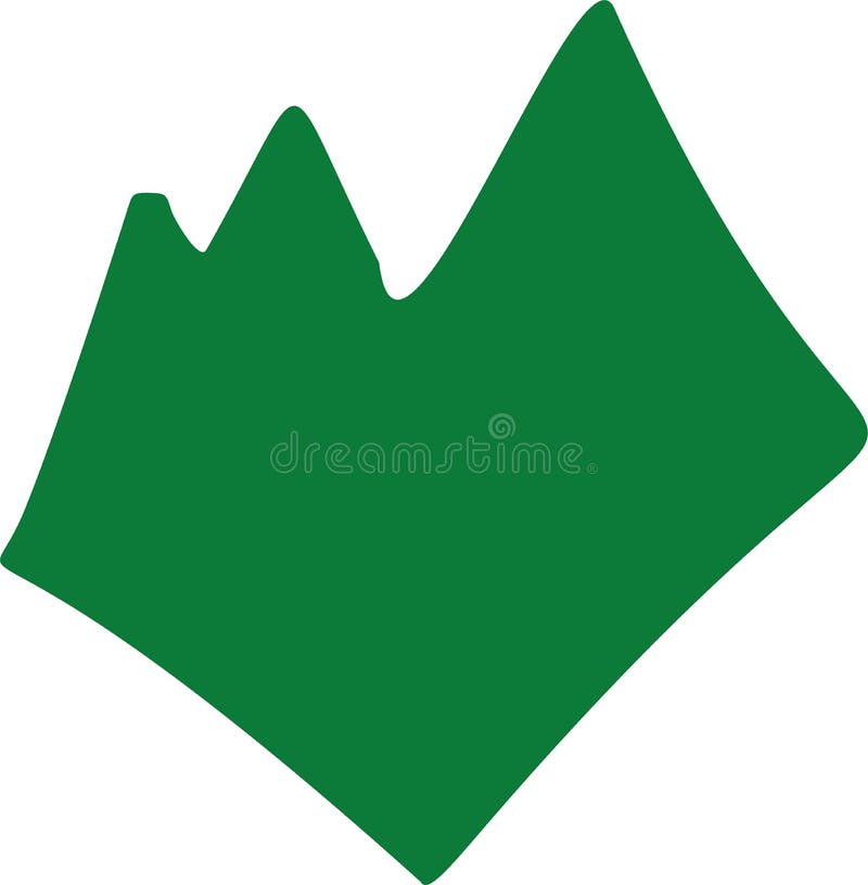 Polygonal Angular Geometric Shape. Irregular Handdrawn Freeform Stock ...