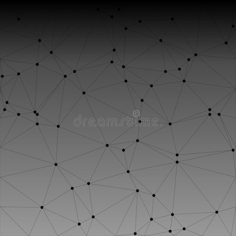 Polygonal Background with Connecting Dots and Lines Stock Vector ...