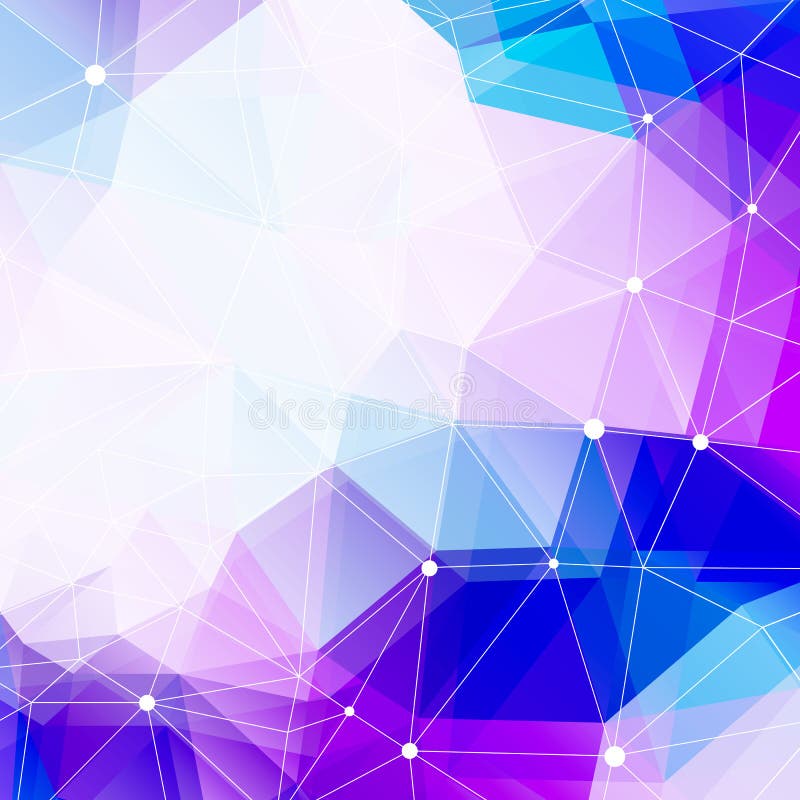Futuristic Square Seamless Pattern. Geometric Abstract Purple ...