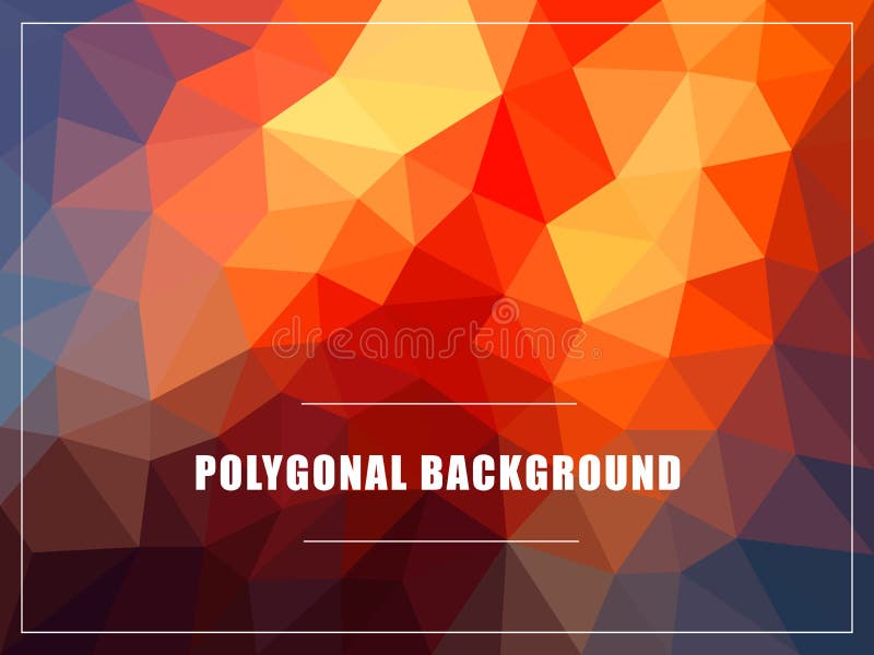 Polygonal Background Mock-up Stock Vector - Illustration of cover, deep ...