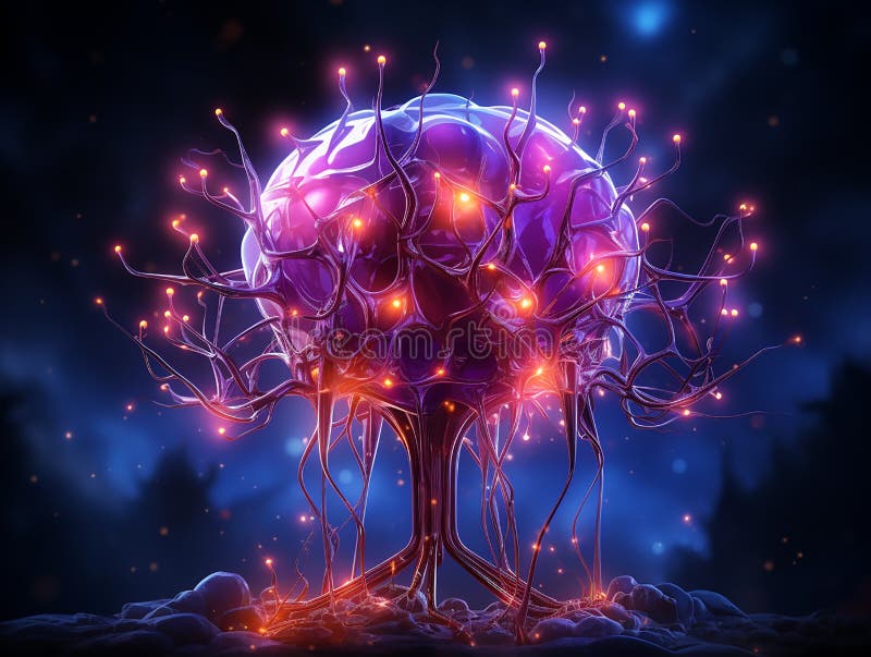 Polygonal brain stock illustration. Illustration of concept - 296028548