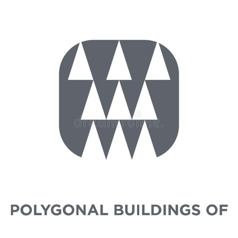 Polygonal Buildings of Small Triangles Icon from Geometry Collection ...