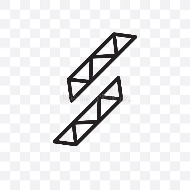 Polygonal Buildings of Small Triangles Vector Linear Icon Isolated on ...