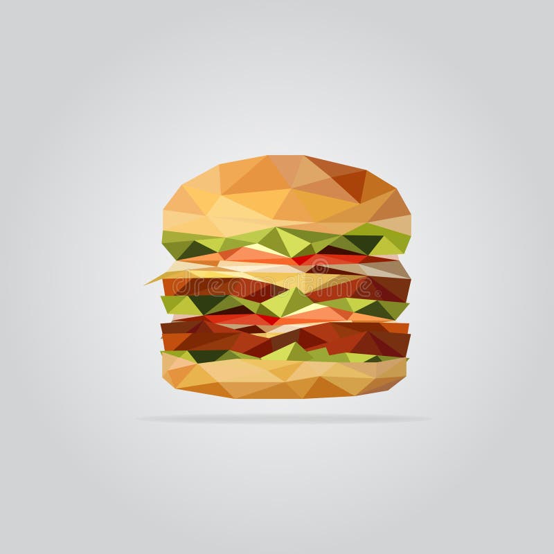 Burger Illustration stock vector. Illustration of lettuce - 10948948