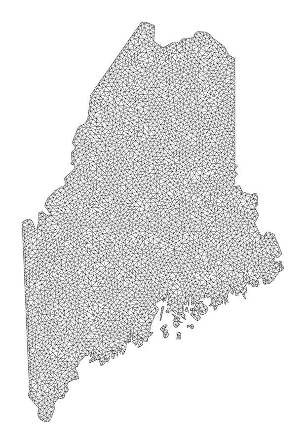 Maine State Map Points Stock Illustrations – 27 Maine State Map Points ...