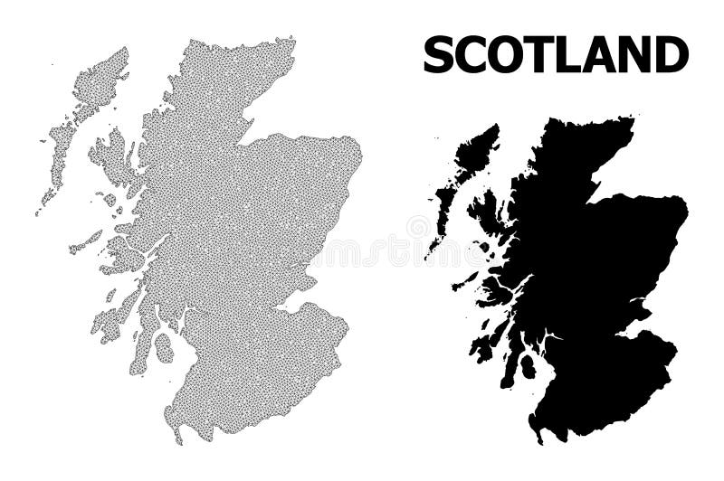 Polygonal 2D Mesh High Resolution Vector Map of Scotland Abstractions ...
