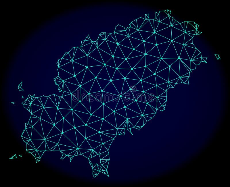 Polygonal 2D Mesh Vector Abstract Map of Ibiza Island Stock Vector ... Polygonal 2D Mesh Vector Abstract Map of Ibiza Island Stock Vector ...