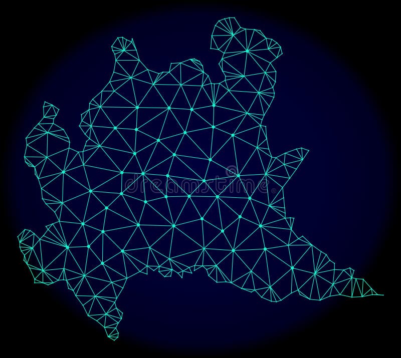 Polygonal 2D Mesh Vector Abstract Map of Lombardy Region Stock Vector ... Polygonal 2D Mesh Vector Abstract Map of Lombardy Region Stock Vector ...