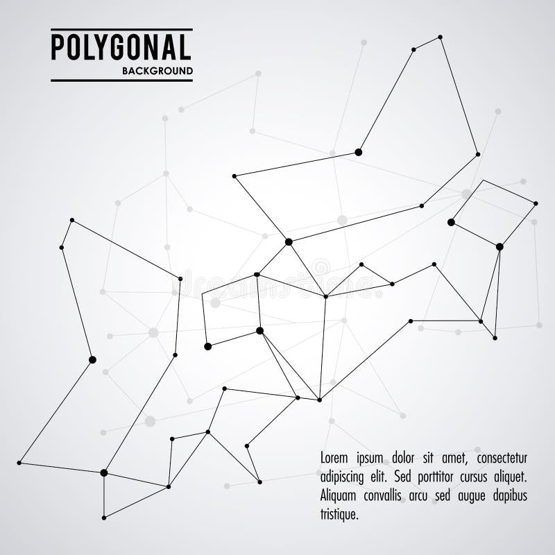 Polygonal Design. Geometric Shape Design. , Vector Illustration Stock ...