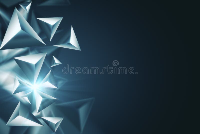 Polygonal diamond backdrop stock illustration. Illustration of banner ...