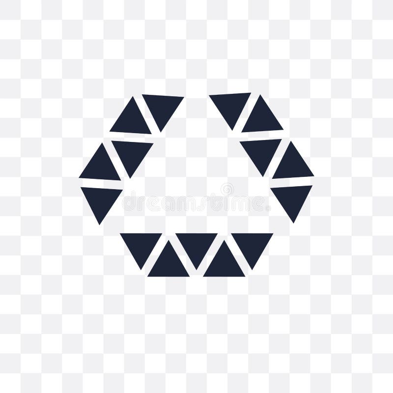 Polygonal Diamond Shape of Small Triangles Icon in Trendy Design Style ...
