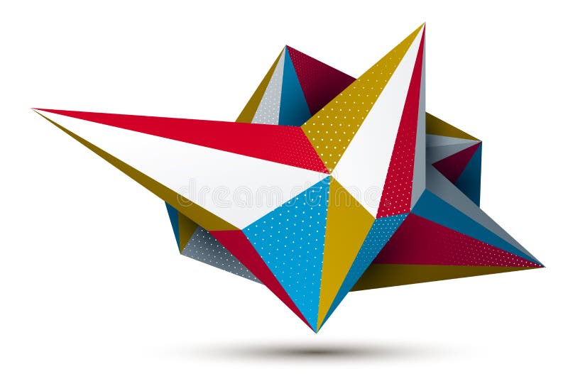Polygonal Form Vector Abstract Design, Modern Futuristic Shape AI ...