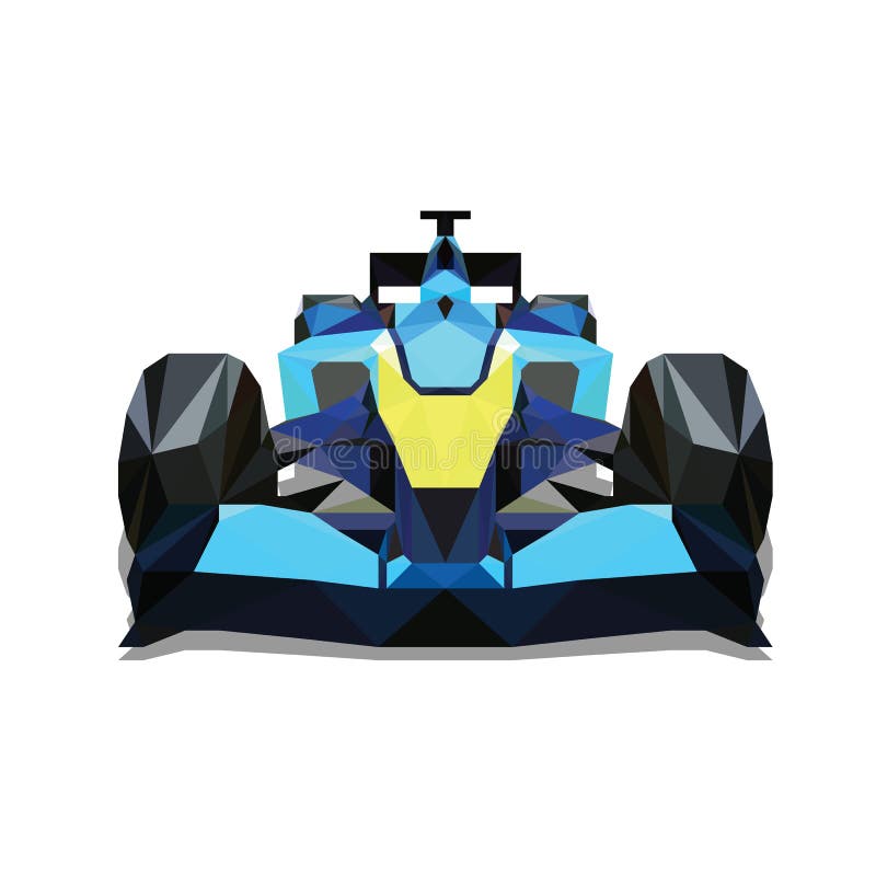 Polygonal Formula Car. Colorful Vector Formula Stock Vector ...
