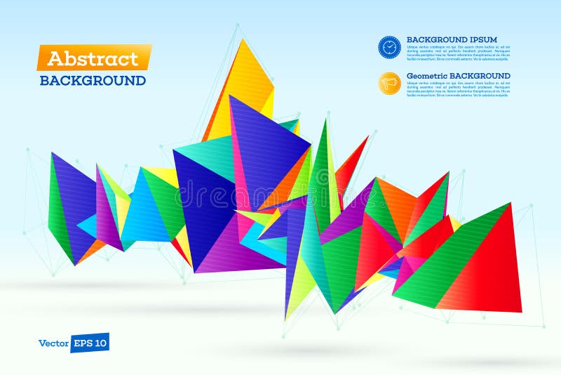 Polygonal Geometric Abstraction Stock Vector - Illustration of banner ...