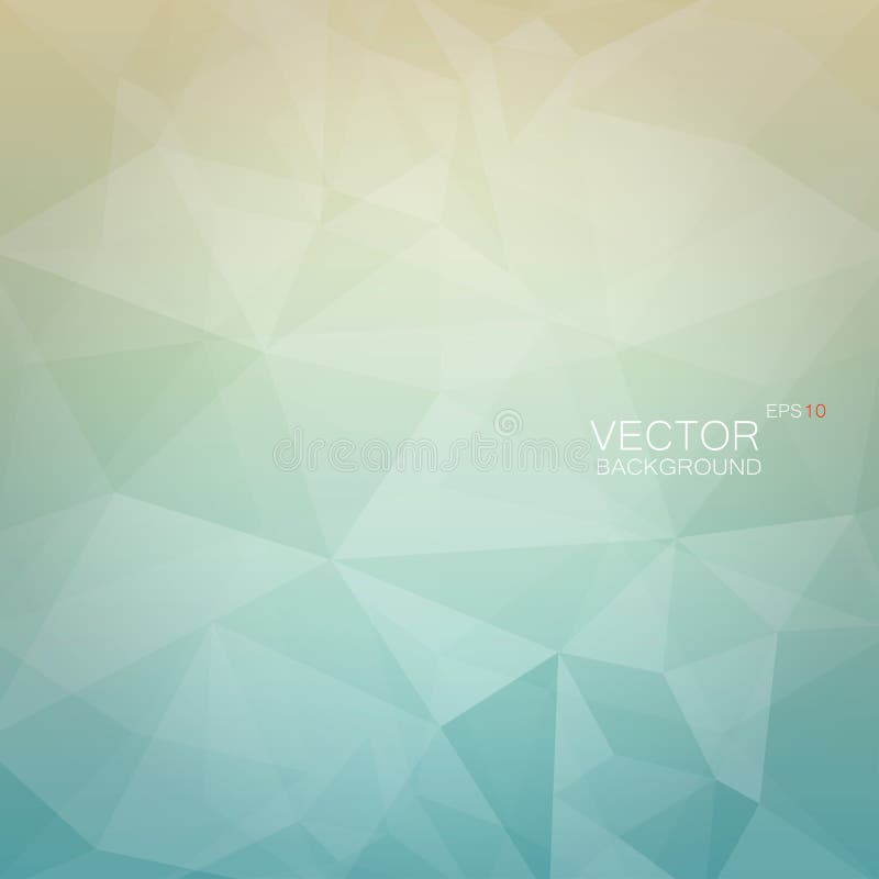 Polygonal Geometric Background with Light Blue and Beige Gradient ...