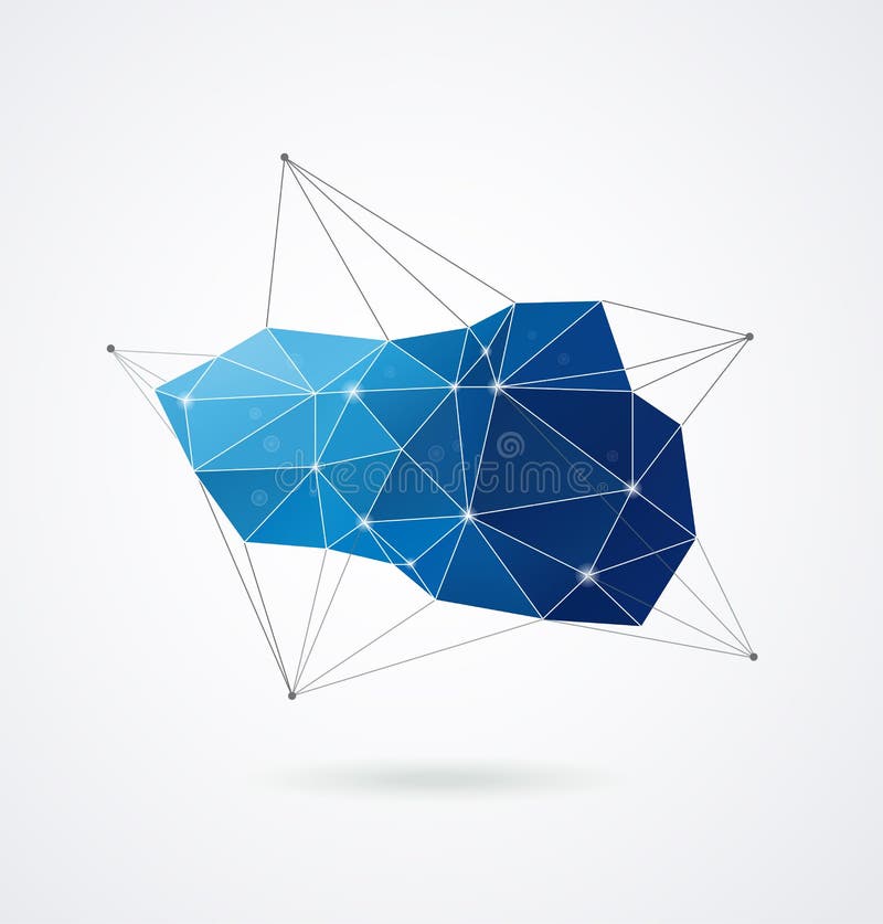 Polygonal Geometric, Vector 3D Printing Background Stock Vector ...