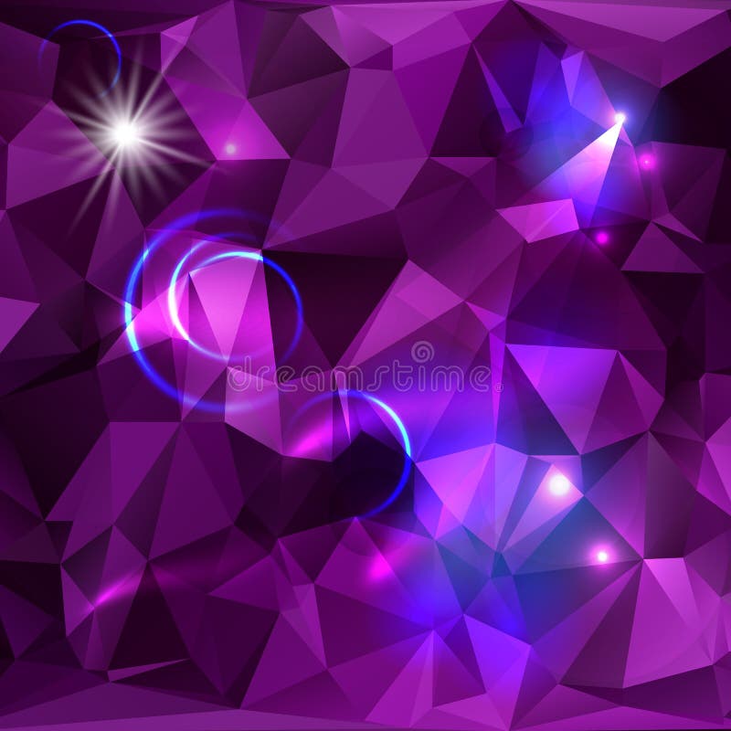 Polygonal Geometric Violet Background. Stock Illustration ...
