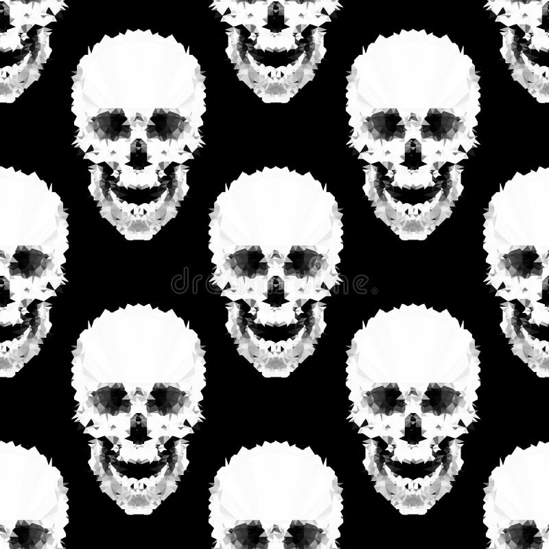 Black Human Scary Skull Triangles Stock Illustrations – 3 Black Human ...