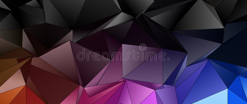 Polygonal Geometrical Texture, 3D Stock Illustration - Illustration of ...