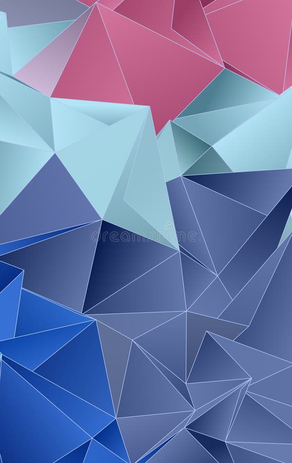 Polygonal Geometrical Texture, 3D Stock Illustration - Illustration of ...