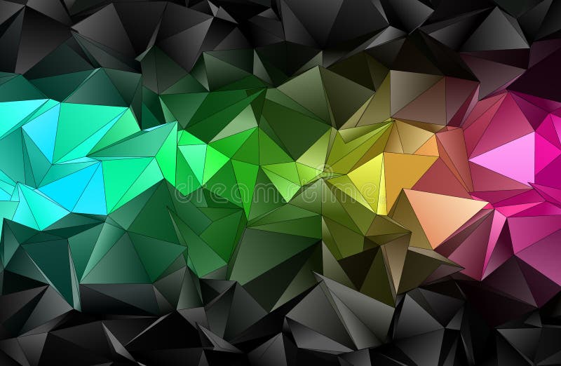 Polygonal Geometrical Texture, 3D Stock Illustration - Illustration of ...