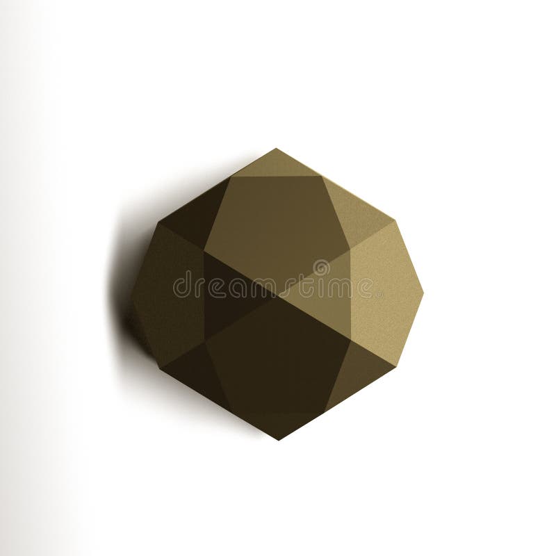 Hexagonal diamond icon stock illustration. Illustration of silhouette ...