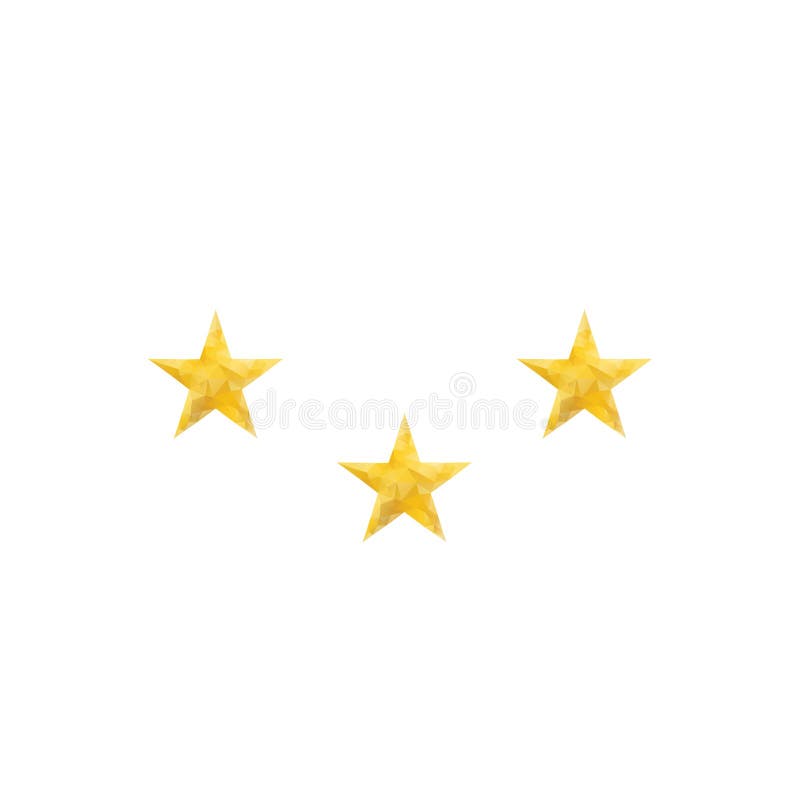 Polygonal Gold Star Isolated. Low Poly Style Stock Photo - Image of ...