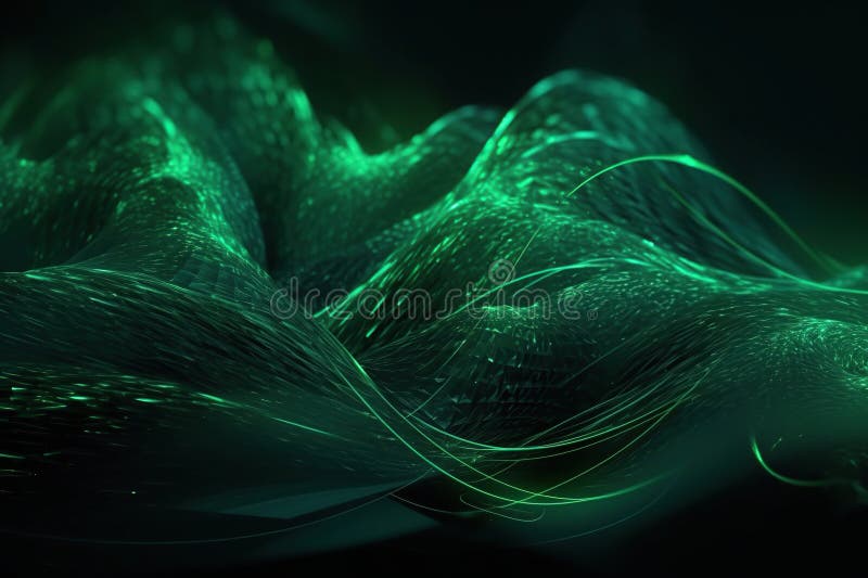 Polygonal Green Abstraction Mountains with Spiky Connection Structure ...