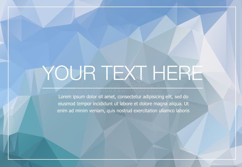 Polygonal Greeting Card Mockup Stock Vector - Illustration of polygonal ...