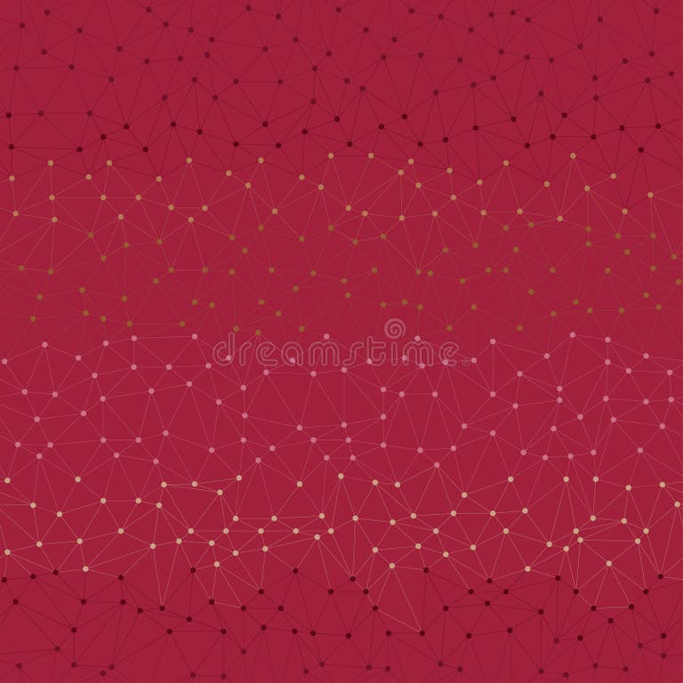 Polygonal Grid Seamless Background, Connecting Triangle Grid with Dots ...