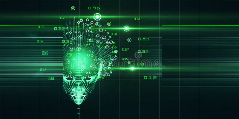 Big Data Concept. Abstract Artificial Intelligence Background. Machine ...