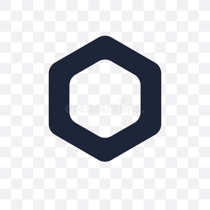 Polygonal Hexagon Transparent Icon. Polygonal Hexagon Symbol Design ...