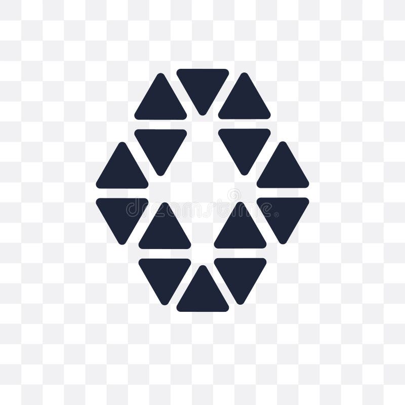 Polygonal Hexagonal Transparent Icon. Polygonal Hexagonal Symbol Stock ...